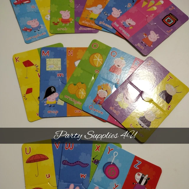 PEPPA PIG FLASH Cards, Numbers/Letters Gift/Children/Alphabet/Education ...