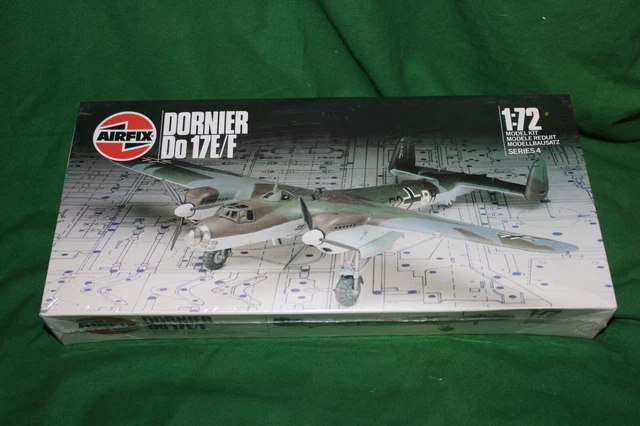 VINTAGE AIRFIX WW2 GERMAN DORNIER Do 17 E/F MODEL KIT 1/72 #04014 ...