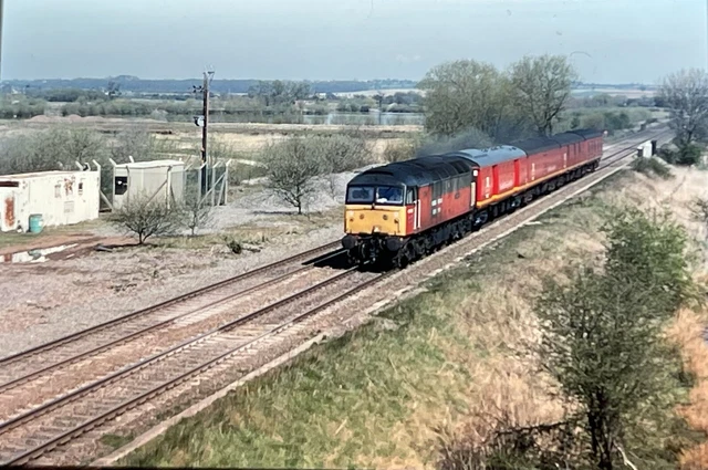 ORIGINAL 35MM DIESEL / Electric Train Class 47 47578 @ Lea Marston 11-4 ...