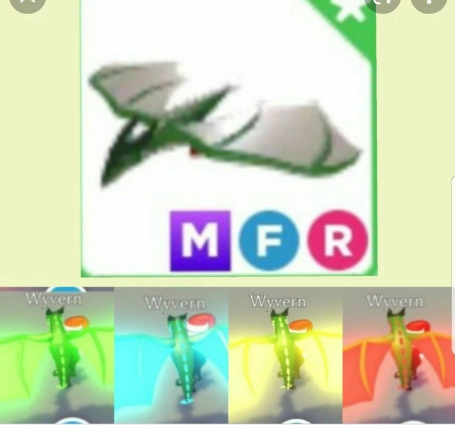 ROBLOX ADOPT ME Mega Neon fly ride Wyvern *FASTEST DELIVERY* £19.67 ...