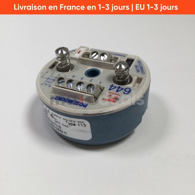 ROSEMOUNT 644-HFNA temperature transmitter PT100_385 4 wire type 113 ...