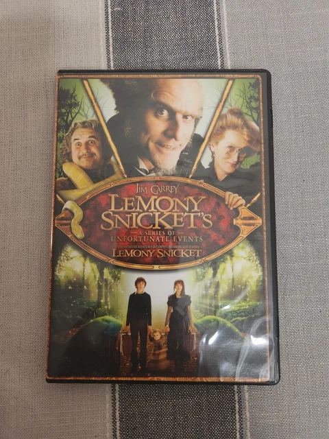 LEMONY SNICKETS A Series Of Unfortunate Events DVD Jim Carrey 2004 £4. ...