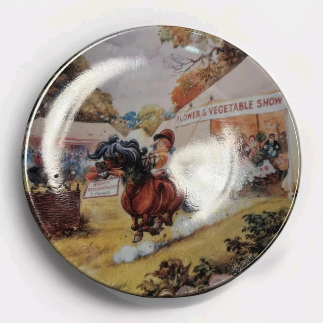 THELWELL PONIES PLATE The Flower Show Royal Worcester For Danbury 1976 ...
