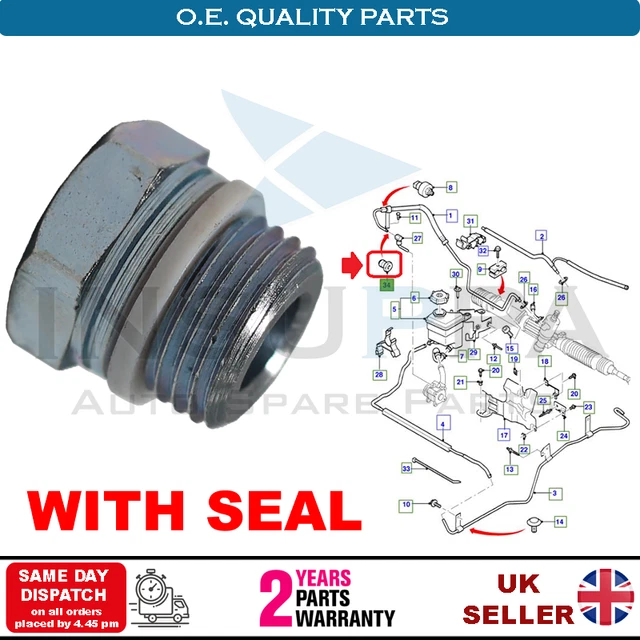 POMPE DIRECTION ASSISTÉE Vis Joint Pour Ford Transit Fiesta Fusion ...