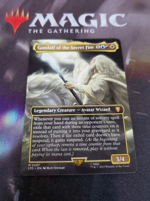 MTG. GANDALF OF the Secret Fire. Borderless. Lord of the Rings. NM $2. ...