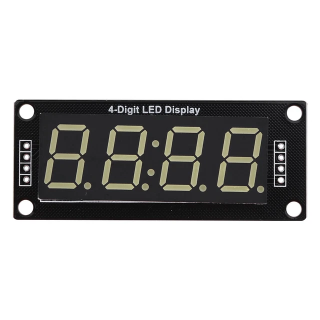 TM1637 LED DISPLAY Module 7 Segment Glow Tube Clock 0.56 Inch (White ... TM1637 LED DISPLAY Module 7 Segment Glow Tube Clock 0.56 Inch (White ...