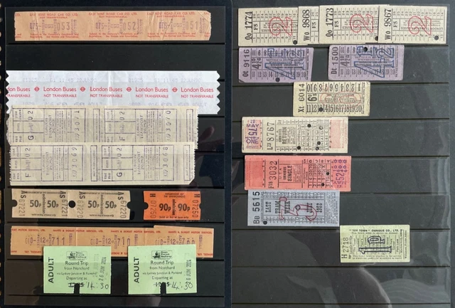 SMALL COLLECTION OF Bus And Tram Tickets (Including "Last Tram Week") £ ...