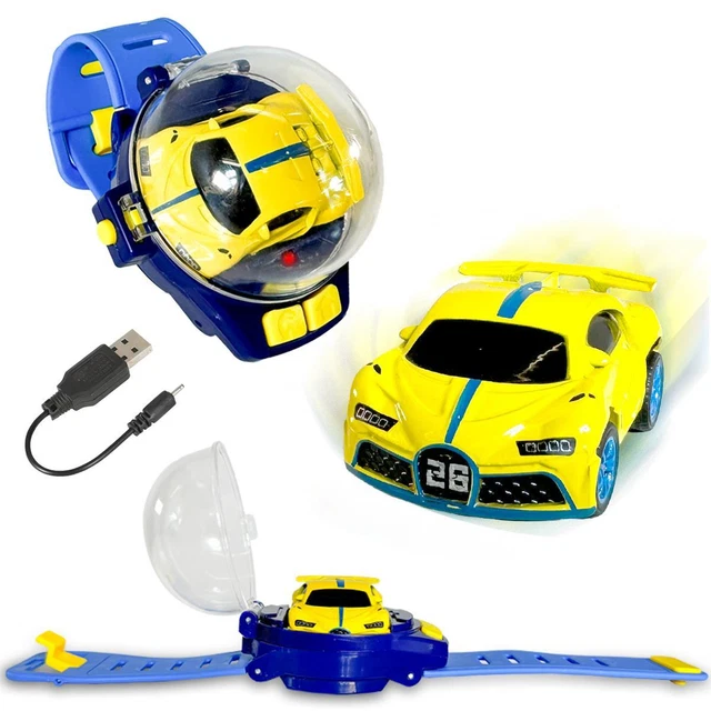 KIDS MINI RC Car Wrist Watch Remote Control Racing Car USB Rechargeable ...