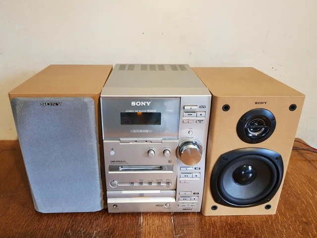 SONY CMT-CP33MD MICRO HiFi Shelf Stereo System-CD/Tape/MD/Tuner-No ...