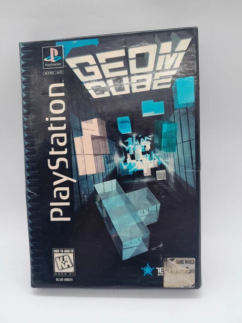 GEOM CUBE (SONY PlayStation 1) boîte longue complète avec manuel CIB ...