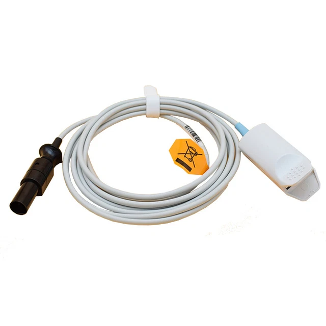 3M 7PIN HYPERTONIX SpO2 Sensor, Adult Finger Clip Cable for Spacelabs ...