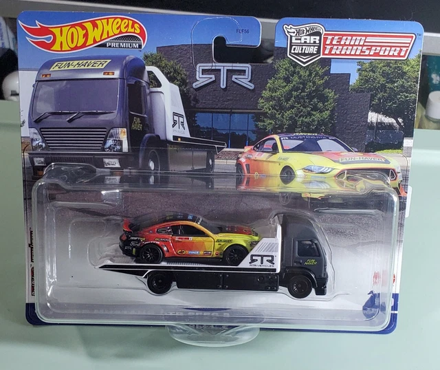 HOT WHEELS PREMIUM TEAM TRANSPORT '23 FORD MUSTANG RTR SPEC 5 & AERO ...