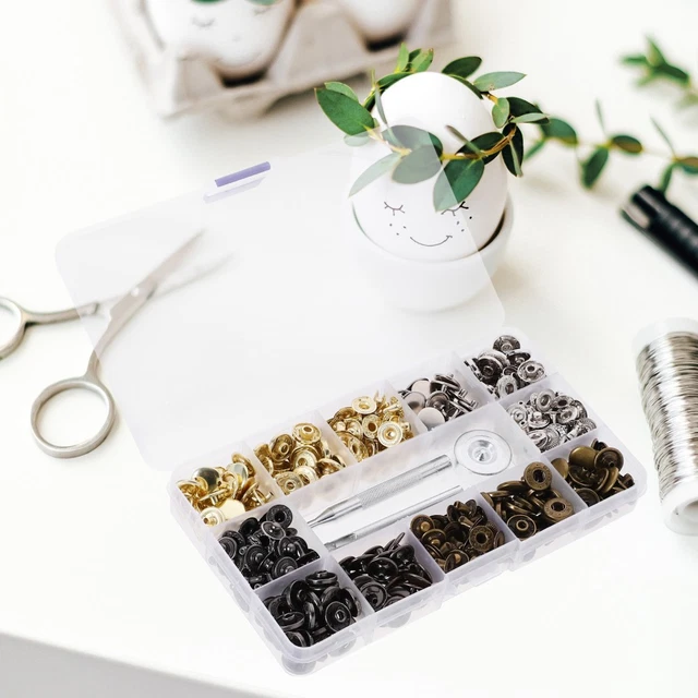 SNAP BUTTONS JEANS Metal Replacement Fasteners for Clothing DIY Clothes ...