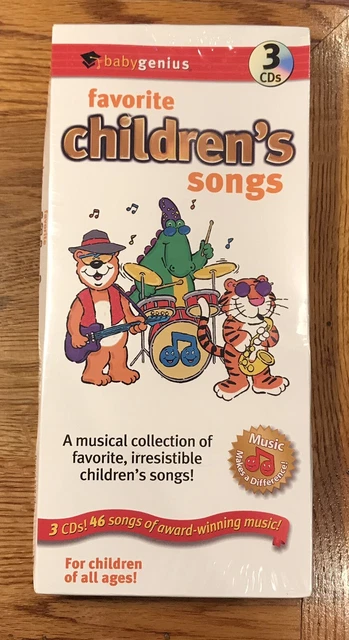 BABY GENIUS CD Favorite Children's 46 Songs 3 CD Box Set Award Winning ...