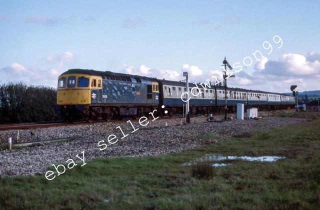 BRITISH RAILWAY SLIDE - BR Class 33 No. 33052 'Ashford' Football Special [L751] £1.25 - PicClick UK
