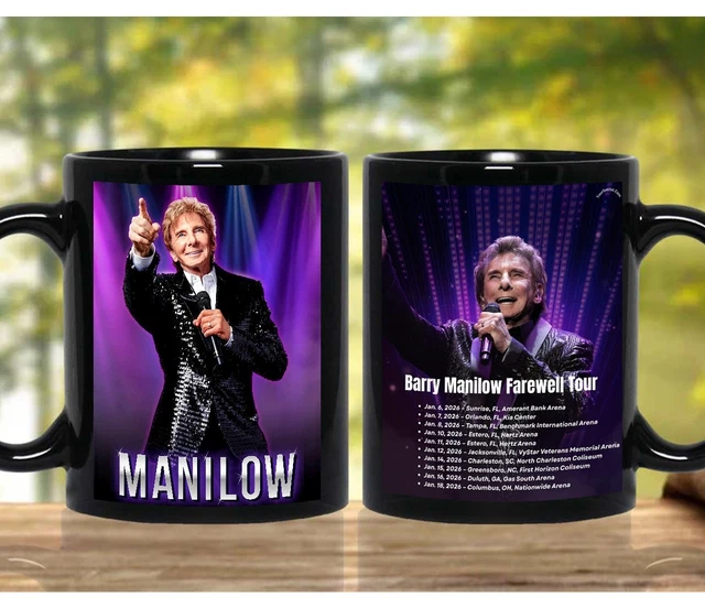 BARRY MANILOW ANNOUNCES Farewell Tour 2026 Coffee Mug $19.39 - PicClick CA