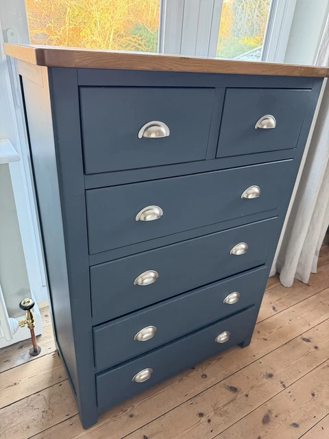 COTSWOLD COMPANY CHEST Of Drawers Westcote Blue £46.03 - PicClick UK