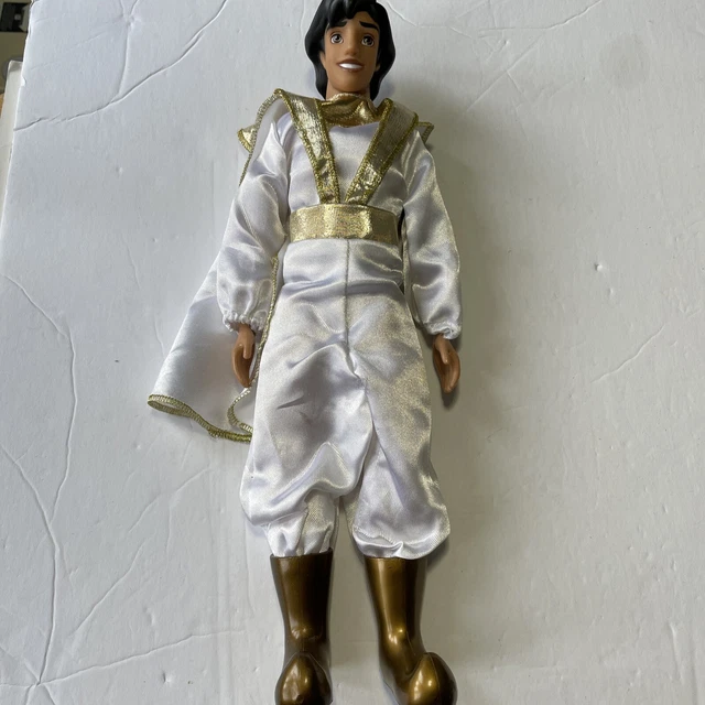 DISNEY STORE POSEABLE Aladdin Doll Prince Ali Royal Outfit $22.50 ...