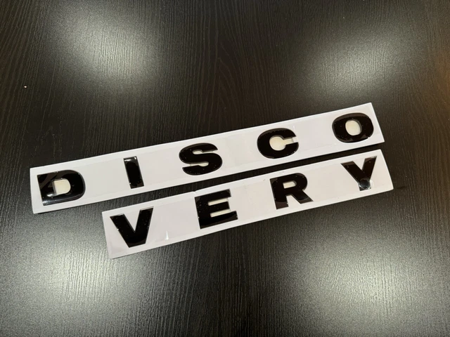 DISCOVERY 4 BONNET Badges Letters GLOSS BLACK LAND ROVER £24.99 ...