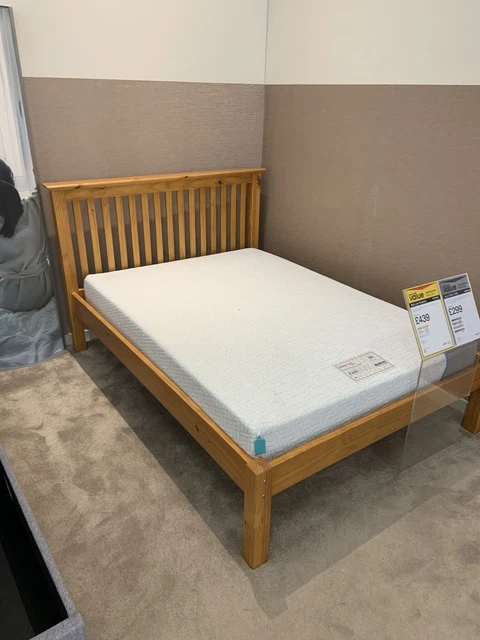 EX DISPLAY DOUBLE Bed Frame and Mattress £1.16 - PicClick UK