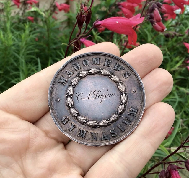 FREDERICK MAHOMED’S GYMNASIUM Brighton Large Bronze Medal/Pass Dated ...