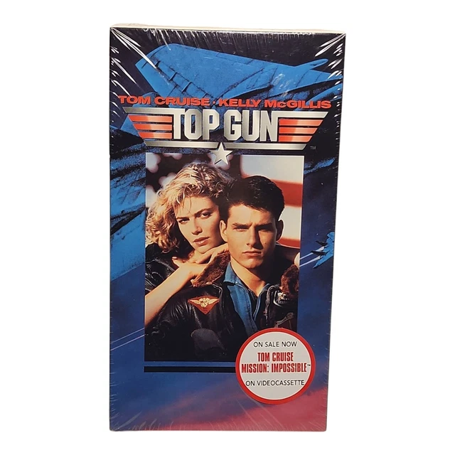 TOP GUN VHS Factory Sealed NOS Paramount 1986 VHS Tape Release 1996 Tom ...