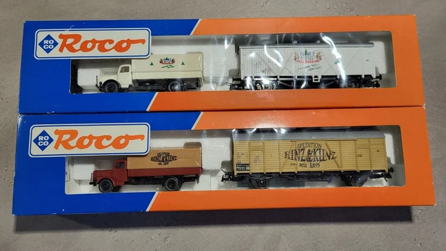 ROCO 44102 BIERWAGEN-SET Harz-Brauerei / Roco 44100 Umzugswagen-Set ...