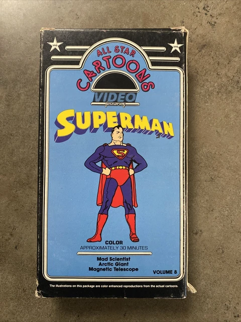 ALL STAR CARTOONS Superman Vol.8 VHS Classic Animation Metavideo £6.67 ...