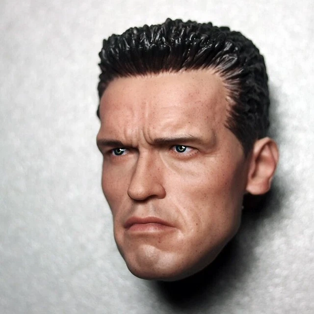 1/6 SCALE TERMINATOR Arnold Head Sculpt Figure For 12" Male Figure Body ...