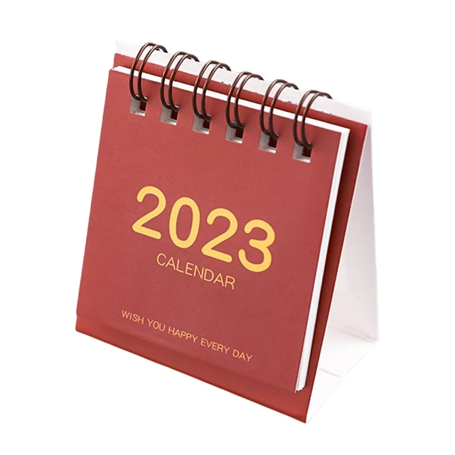 MINI CALENDAR EASY Page Flipping Daily Schedule 2023 Standing Flip ...