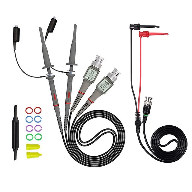 PROFESSIONAL OSCILLOSCOPE PROBE Kit 100MHz with BNC to Dual Hook Test ...