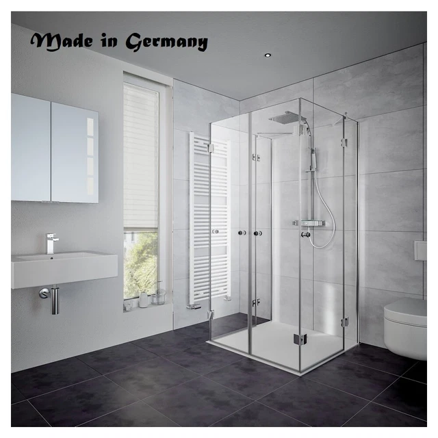HSK U-SHAPE SHOWER Enclosure Screen Cubicle Cabin Swing 270° Hinged ...
