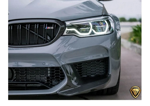 CARBON FIBER FRONT Bumper Corner Splitters Canards for BMW M5 F90 £269. ...