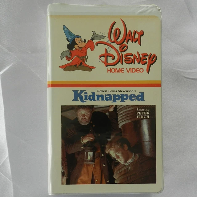 VINTAGE WALT DISNEY Home Video "KIDNAPPED" VHS in Collectible White ...