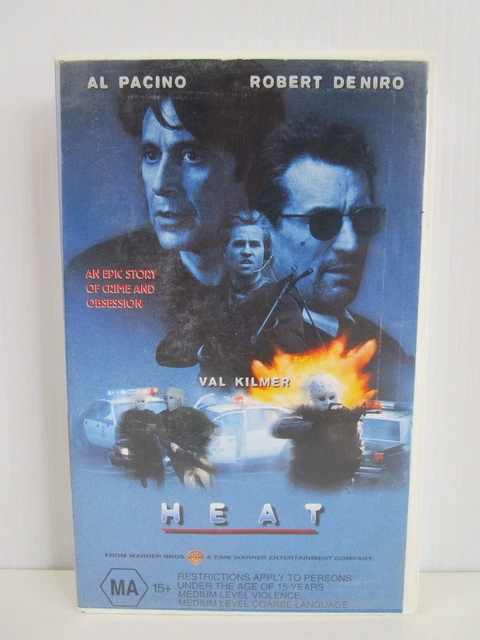 HEAT, AL PACINO, VHS Tape, Vintage Video, Movie, MA15+, 1995 £12.88 ...