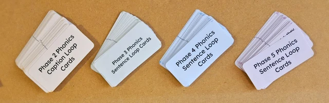 PHONICS PHASES 2,3,4 and 5 Sentence Loop Card Bundle £8.66 - PicClick UK