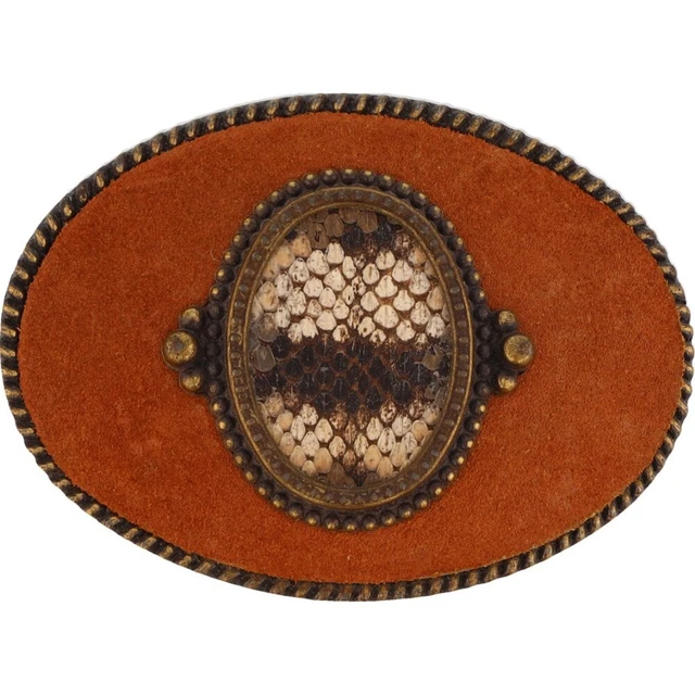 NEW SNAKE SKIN Rattlesnake Python Western Cowboy Biker NOS Vintage Belt ...