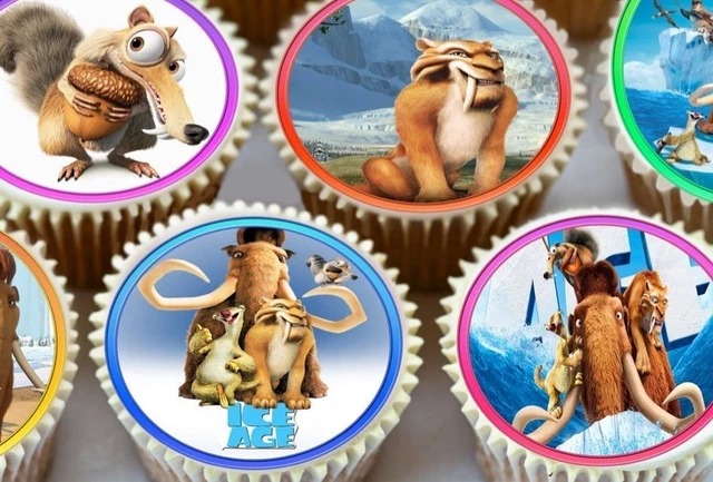 ICE AGE EDIBLE Cupcake Toppers Cake Decorations 3582 £5.39 - PicClick UK