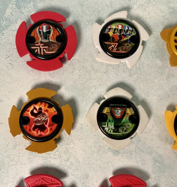 8X POWER RANGERS Ninja Steel DX Battle Morpher Foam Power Star Discs ...