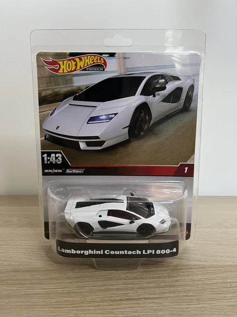 HOT WHEELS PREMIUM Lamborghini Countach LPI 800-4, 1:43 NEUF EUR 16,99 ...