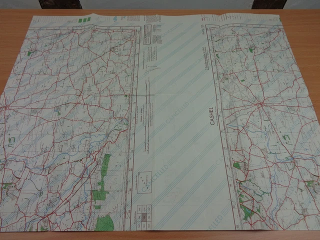 WW2 (1945) RARE UNCUT CAPTURED GERMAN MAP SHEET Re-used for INVASION of ...