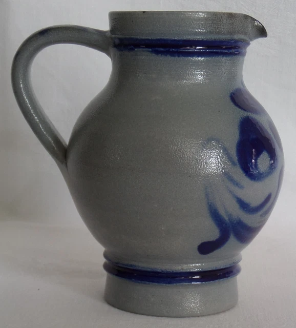 PICHET GRÉS AU Sel d'ALSACE, BETSCHDORF, Signé Roger Edmond SCHMITTER T ...