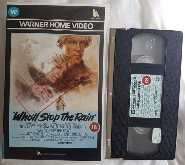 WHO'LL STOP THE RAIN (VHS) BIG BOX PRE CERT - Nick Nolte + Michael ...