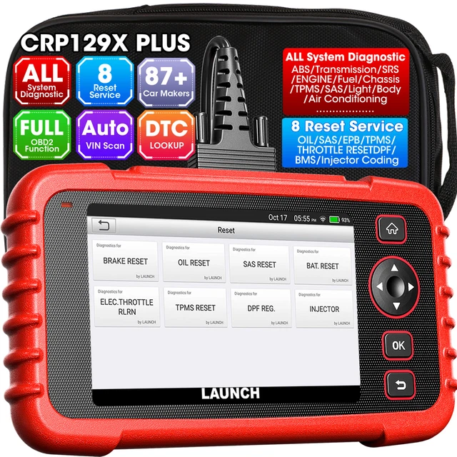 LAUNCH X431 CRP129X PLUS OBD2 Escáner 2024 Herramienta diagnóstico TPMS ...