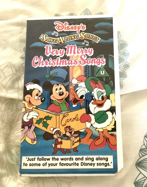 DISNEY SING ALONG Songs Very Merry Christmas Songs VHS Video Tape 1996 ...