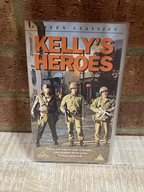 KELLY'S HEROES VHS Video Cassette VCR Tape Clint Eastwood Cert PG WWII ...