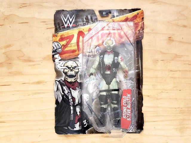 💪MATTEL WWE STONE Cold Steve Austin Zombies 6" Series 2 Action Figure ...