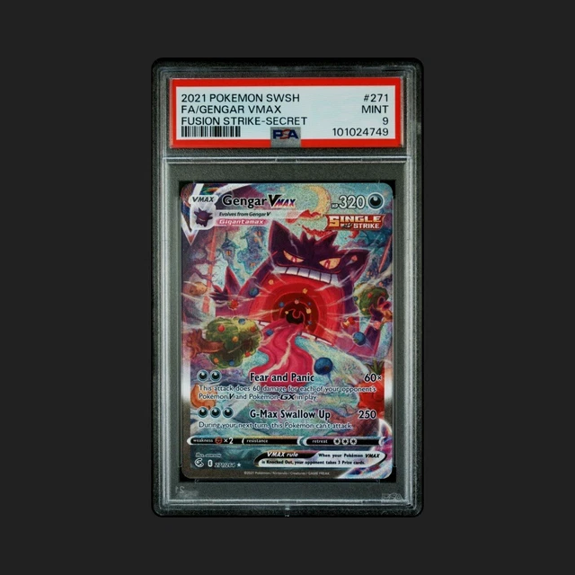 POKEMON GENGAR VMAX Alt Art Secret Rare 271/264 Fusion Strike English PSA 9 Mint £285.20 ...