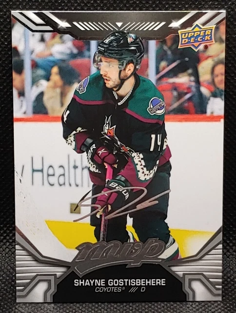 SHAYNE GOSTISBEHERE 2022-23 pont supérieur MVP hockey scénario argent ...