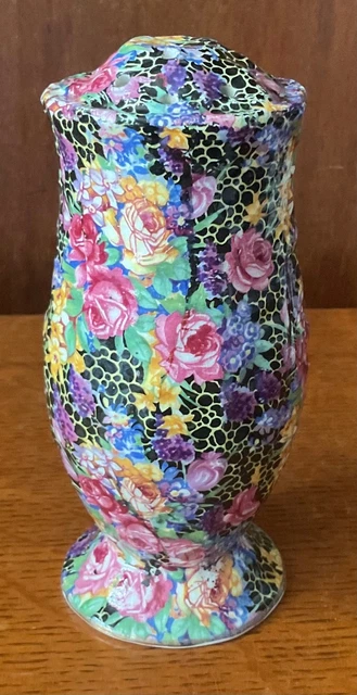 ROYAL WINTON HAZEL Pattern Chintz Hatpin Holder/Sugar Sifter £99.50 ...